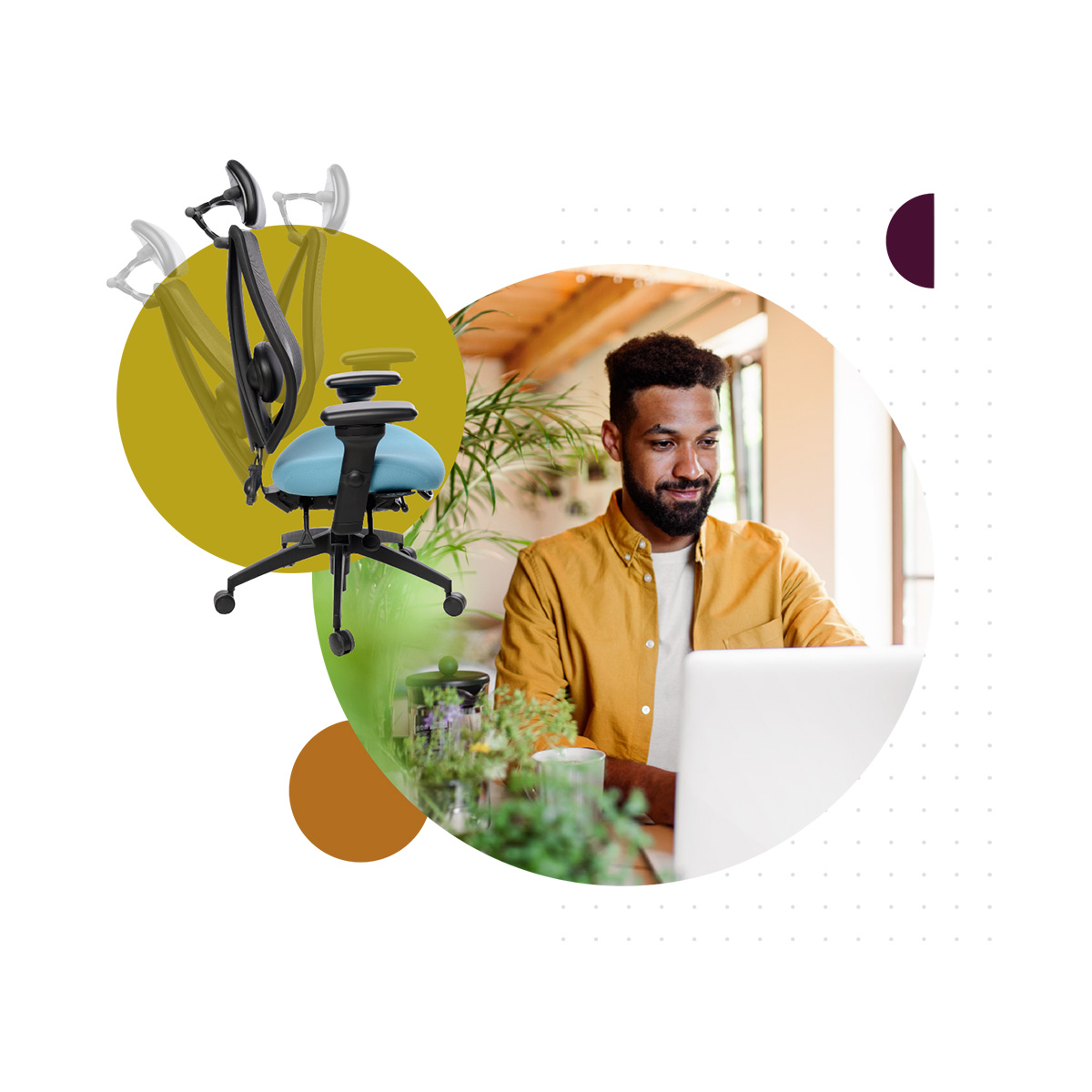 Office chairs for teleworking - AFG Ergo