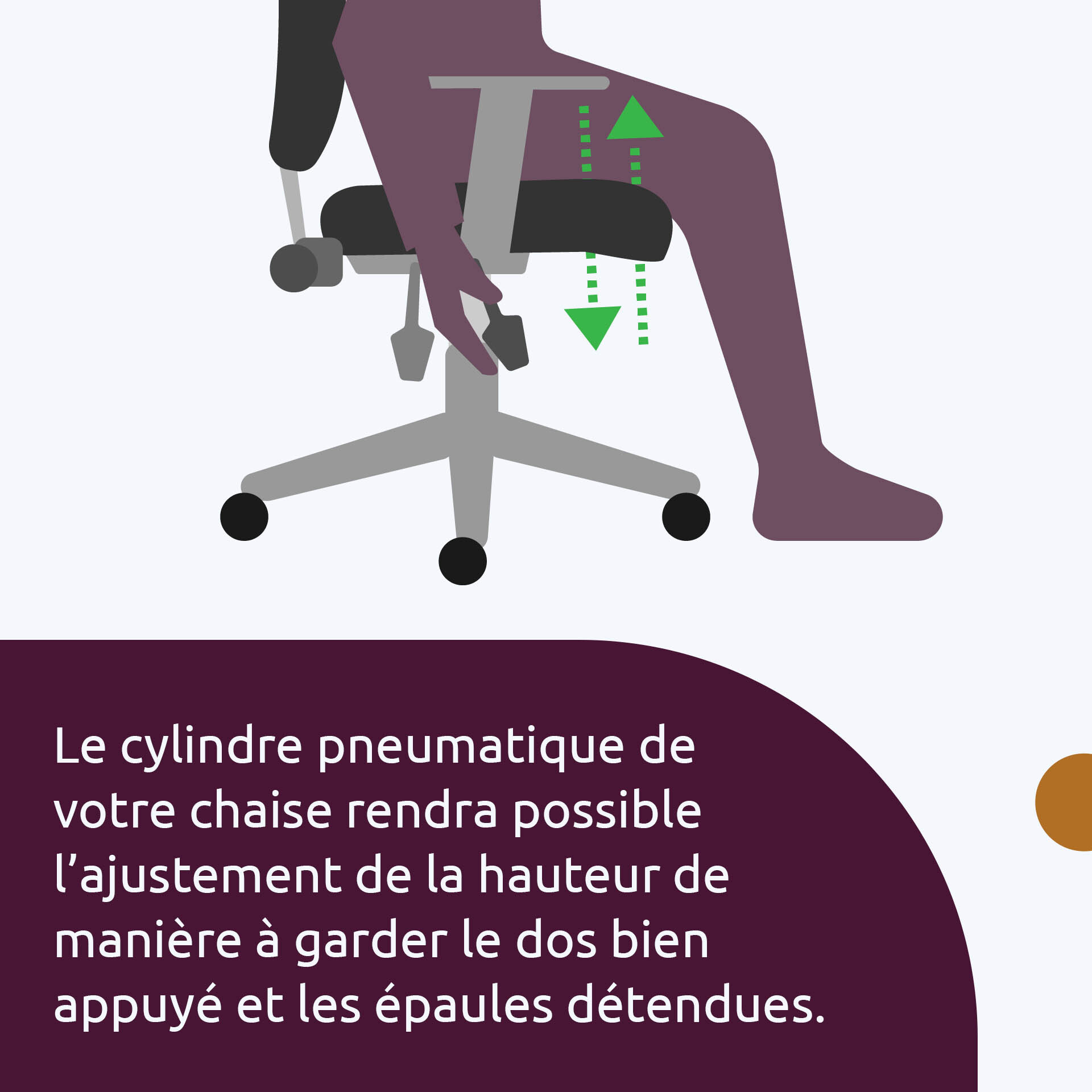 Ajustements optimaux de votre chaise - AFG-Ergo
